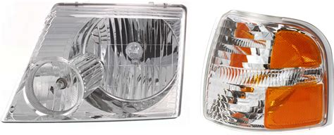 Headlight Assembly For Ford Explorer 2002 2004 Left Driver Side