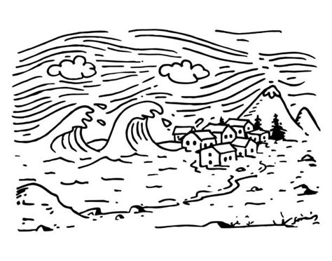 30 2011 Tohoku Earthquake And Tsunami Illustrations Stock