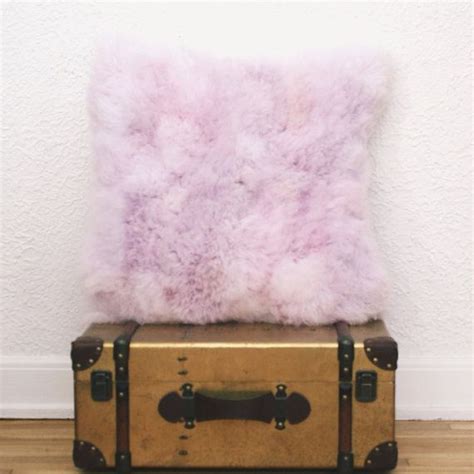 Fur Sheepskin Pillow Genuine Sheepskin Fur By Cloudhunterco Sheepskin