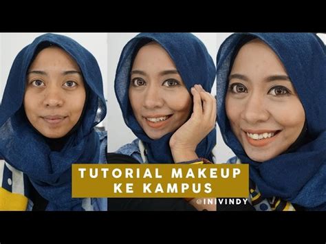 Tutorial Make Up Natural Dan Hijab Wisuda Ala Vindy | Saubhaya Makeup