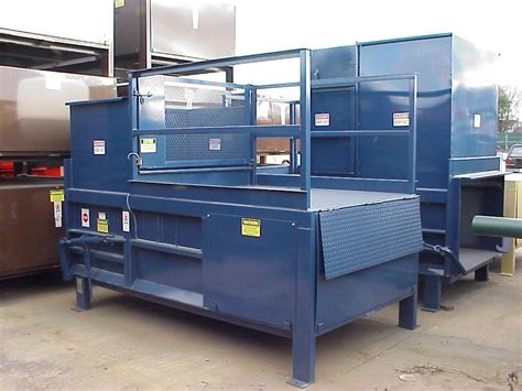 2 Cubic Yard Stationary Compactor With A Walk On Deck And Hand And Toe