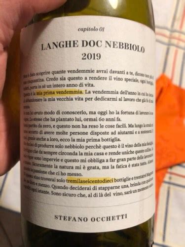 2019 Stefano Occhetti Langhe Nebbiolo Vivino Us