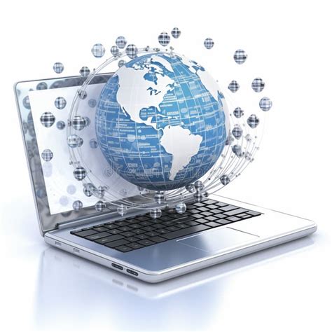 Digital Globalization And Connectivity Generate By Ai Notebook Internet Of Things Worldwide