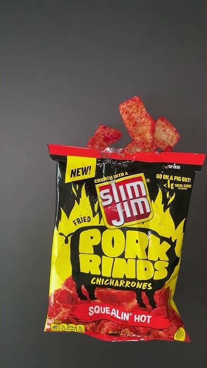 Slim Jim Squealin Hot Pork Rinds Youtube