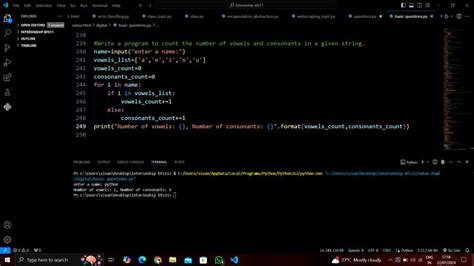 How To Count Vowels And Consonants In Python Sai Ram Posted On The Topic Linkedin