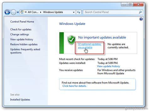 How To Hide Optional Updates In Windows