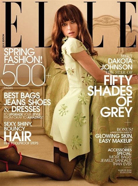 Dakota Johnson Gets Naughty In Lingerie For Elle Magazine Cover