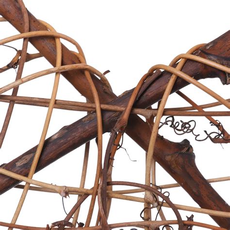 1 шт в форме сердца Деревянный ротанг сердце Sepak Takraw венки для окна двери Висячие