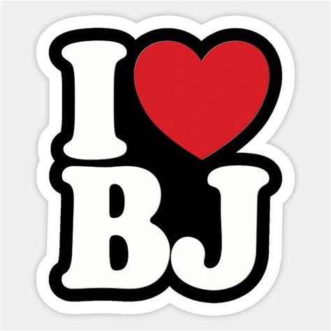 I Love Bj I Heart Bj Initials Hearts Art Bj Bj Sticker Teepublic Full Hand Tattoo M
