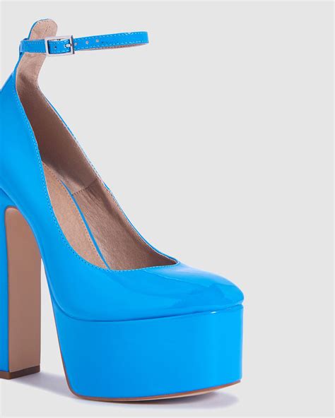 Zippedy Blue Patent Buy Womens Heels Online Novo Shoes