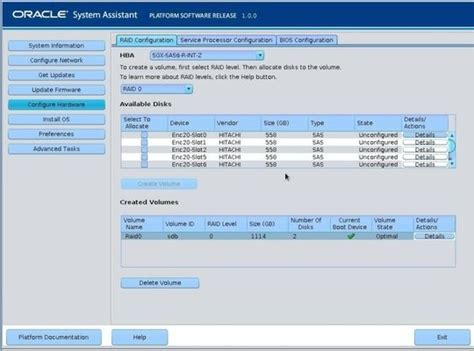 Configure RAID With A Sun Storage Gb SAS PCIe RAID Internal HBA Sun Server X Installation