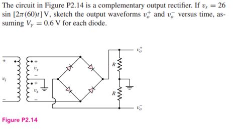 Solved The Circuit In Figure P214 Is A Complementary Output