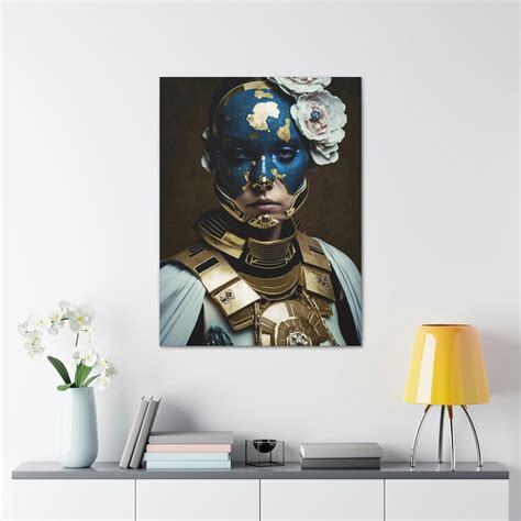 Kintsugi Stormtrooper Fantasy Art Canvas Ai Art Etsy