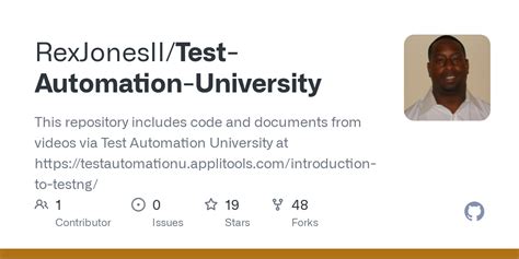 Github Rexjonesiitest Automation University This Repository