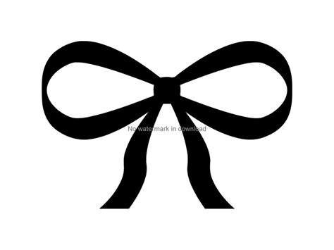 Ribbon Bow Silhouette Files Ribbon Bow Png Ribbon Bow Cutting Clipart