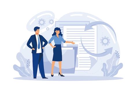 Premium Vector Delegating Duties And Responsibilities To Colleagues