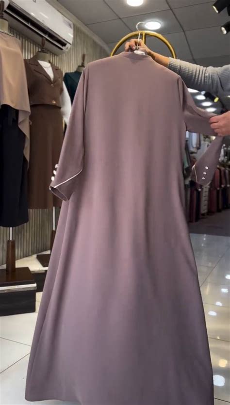 Munazzah Front Open Abaya Nude