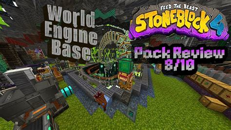 Stoneblock 4 Base Tour And Pack Review Youtube