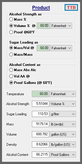 Liqueur Recipe Analyzer Alcodens Lq