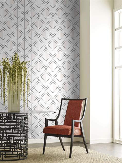 Black And White Geometric Wallpaper For Walls