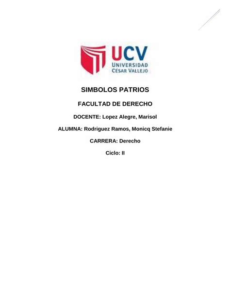 Pdf Simbolos Patrios Del Perú Dokumentips