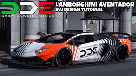 Dde New Lamborghini Aventador Svj Design Tutorial Car Parking Multiplayer Lamborghini