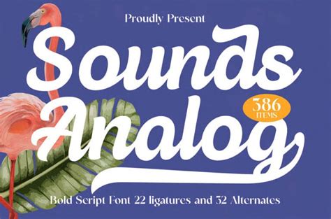 Sounds Analog Font Dafonthub
