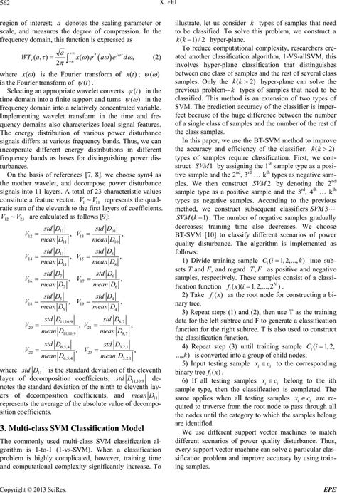 Power Quality Disturbance Classification Method Based On Wavelet Transform And Svm Multi Class