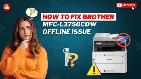 How To Fix Brother Mfc L3750cdw Printer Offline Issue Printer Tales