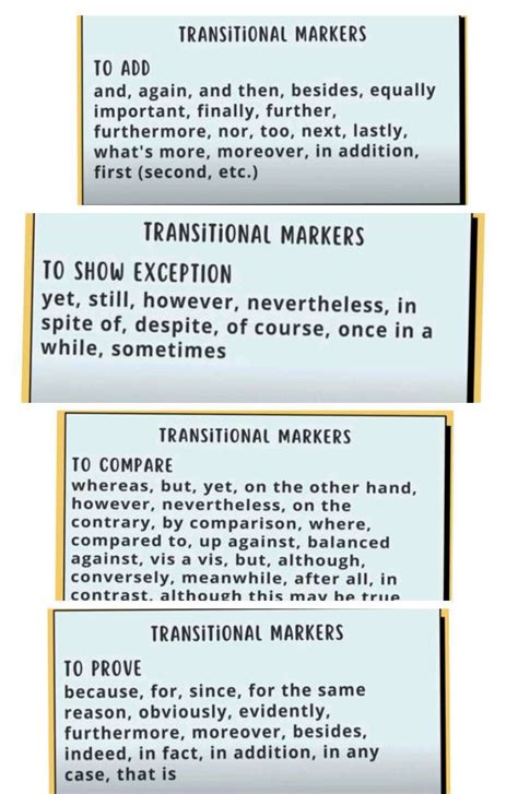 Transitional Markers To Add And Again And Studyx