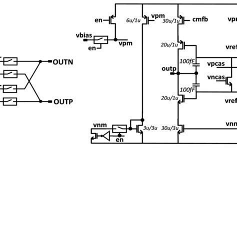 A C2v Architecture Diagram B Two Stage Class Ab Ota Schematic