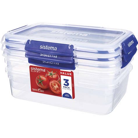 Sistema Klip It Plus Rectangle Container 22 Litre Clear Mitre10