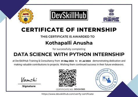 Anusha Kothapalli On Linkedin Datascience Python Internship