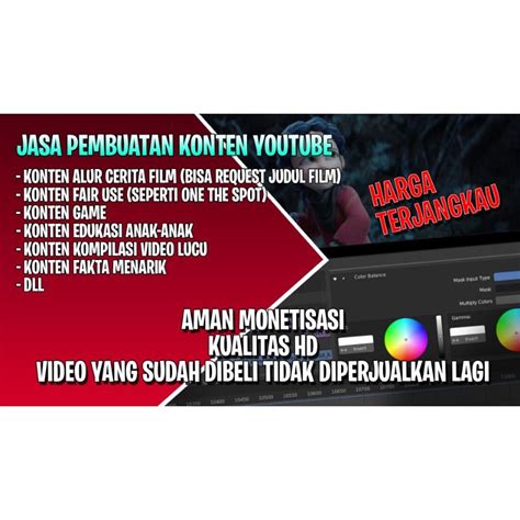Jual Jasa Pembuatan Konten Youtube | Shopee Indonesia