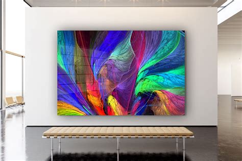 Glass Office Wall Decor Think Big Motivational Glass Wall Art