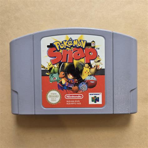 Pokémon Snap Nintendo 64 N64 Game Pal Aus Cartridge Only Kawaii Cards