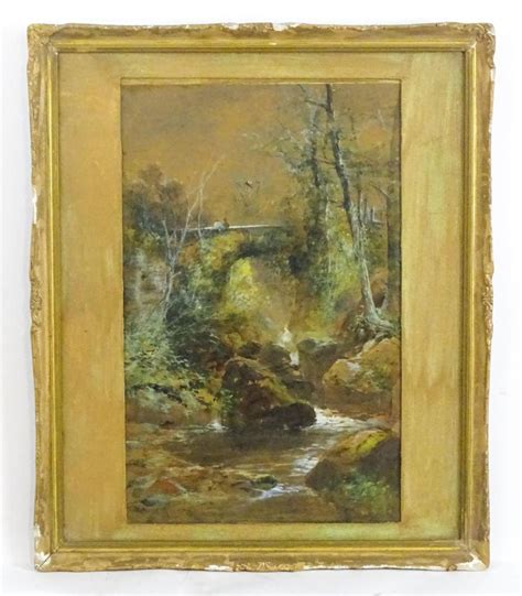 Sold At Auction William Widgery William Widgery 1822 1893 Watercolour A Wooded…