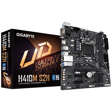 Gigabyte H410m S2h Rev 10 Motherboard Intel H410 Chipset Memory