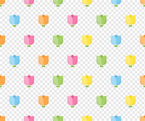 Colorful Tulip Flower Seamless Pattern Png Pngwing