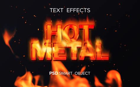 Premium Psd Fire Inspired Text Effect