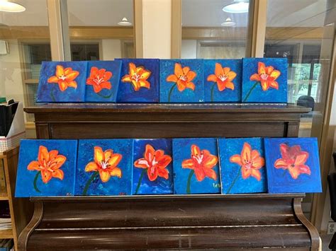 Residents Get Creative With Prairie Lilies At Eatonia Oasis Living