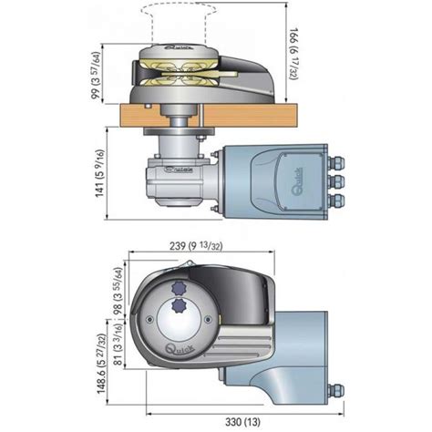 Quick Aleph 12v Vertical Windlass Qp71008 Comptoir Nautique