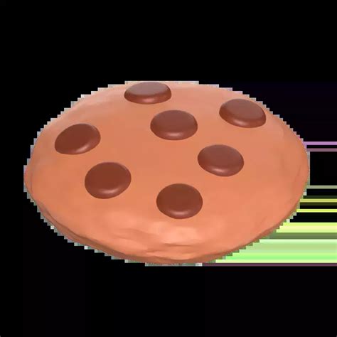 Download 3d Chocolate Cookies With Choco Chips In Png Glb  Mp4