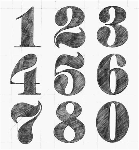 Calligraphy Numbers