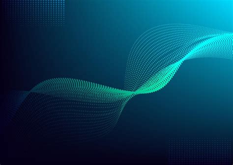 Premium Vector Dot Curve Wave Background Design
