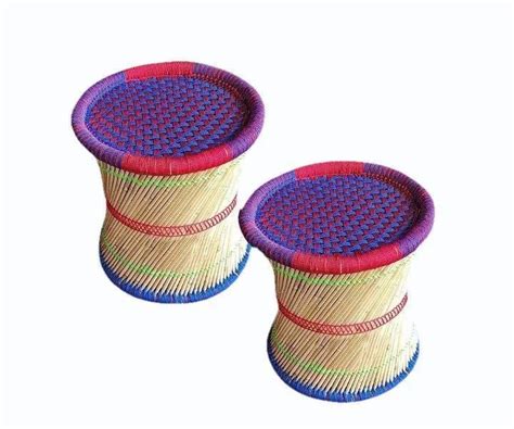 Round Bamboo Mudha Set With Cushion At ₹ 1500 Set In Bengaluru Id 2855525145162