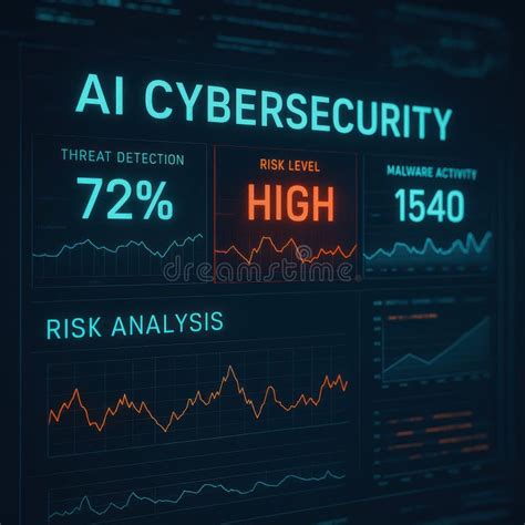 High Risk Level In Ai Cybersecurity With Threat Detection And Malware