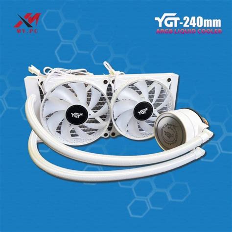 Cod Ygt Df 240 White Cpu Liquid Cooler All In One Liquid Cpu Cooler With 5v 3pin Aura Sync Rgb