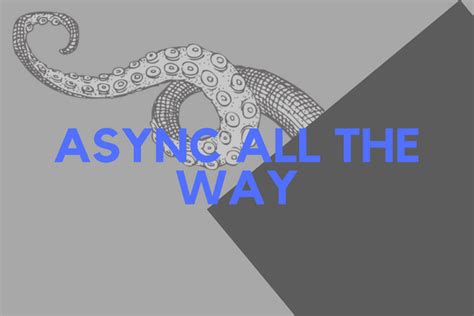 Blocking Asynchronous Code Following On From A Previous Article I
