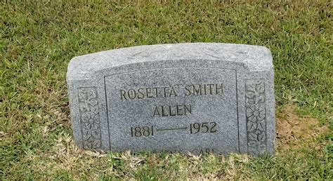 Rosetta Smith Allen 1881 1952 Memorial Find A Grave